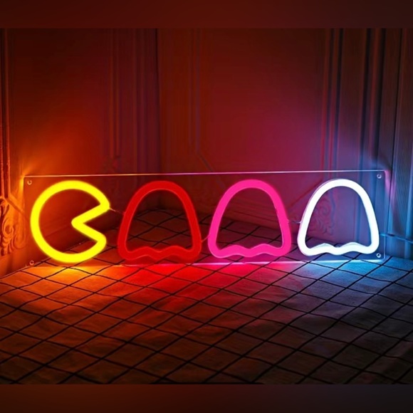 Wall Decor | Led Neon Retro Pacman Light Usb Brand New | Poshmark